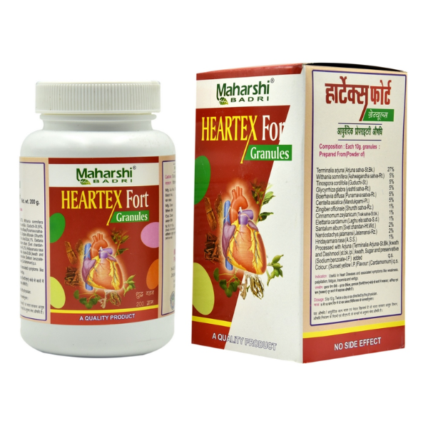 Buy Maharshi Badri HEARTEX FORTE GRANULES - Ingredients & Dosage