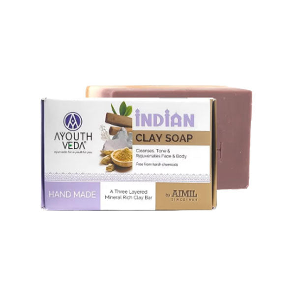 Buy Ayouth Veda Indian Clay Soap - Uses, And Ingredients